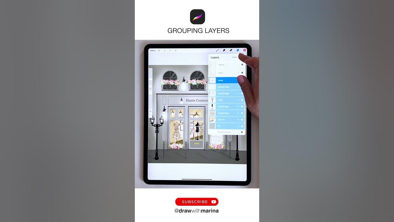 How to Group Layers in Procreate - YouTube
