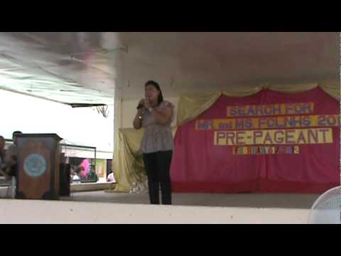 Edlyn dela Cruz Santiago sings Di Ko Na Kaya @ Mr. and Ms. FCLNHS 2012 ...