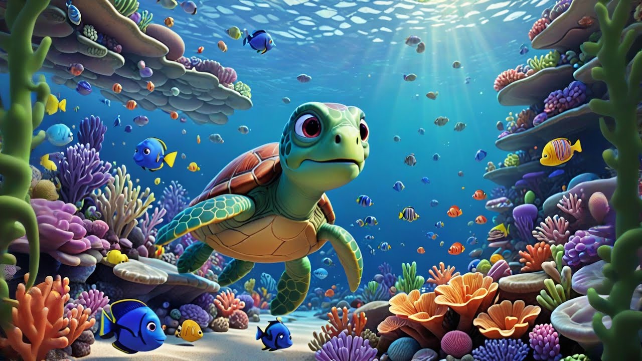 The Tiny Turtle’s Ocean Adventure 🐢🌊 | Fun Kids Story | Preschool Sea ...