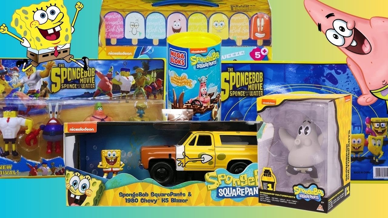 SpongeBob SquarePants Toys Unboxing Collection Review| Movie Toys ...