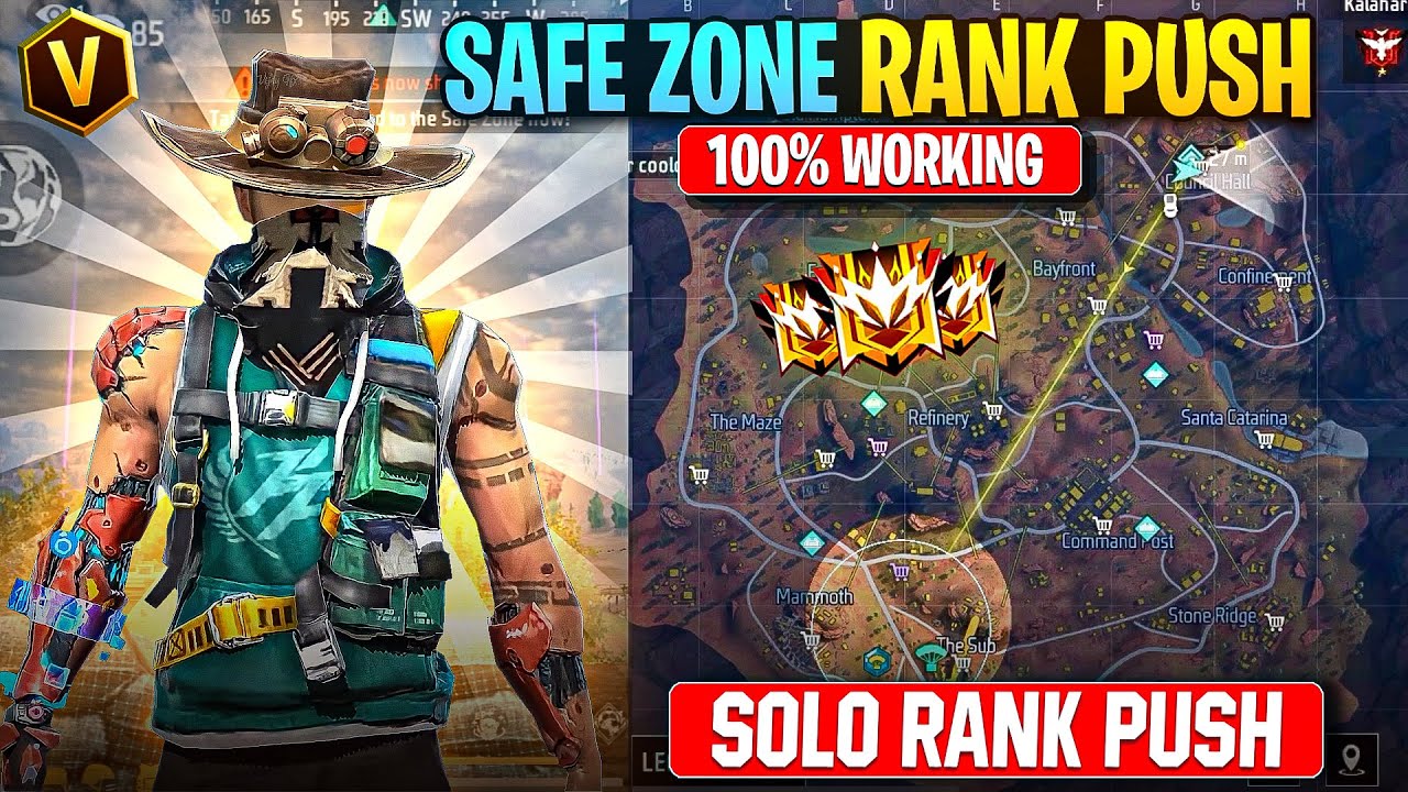 Best Rank Push Trick In Safe Zone | Solo Rank Push Tips And Trik | How ...