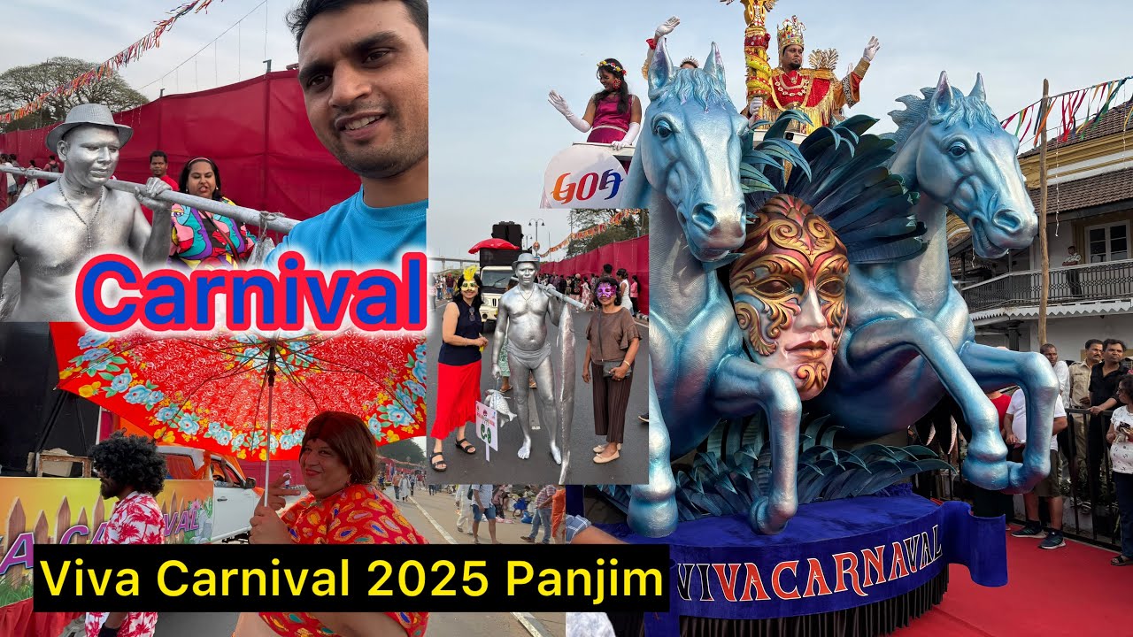 Panjim Carnival 2025 | Viva Carnival Goa Panjim Parade | Dancing Music ...