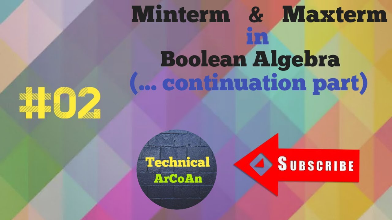 What is minterm & maxterm | k-map | SOP | POS | Min-term | Max-term ...