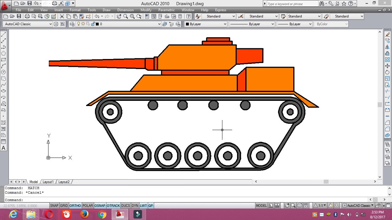 Making 2d Tank Drawing in AutoCAD ( CWPS MECHANICAL ) - YouTube