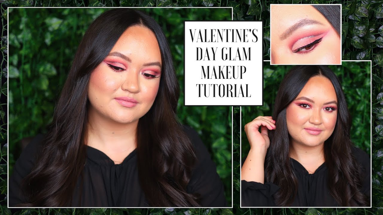 VALENTINE'S DAY GLAM MAKEUP TUTORIAL 2021! 💝💕 - YouTube