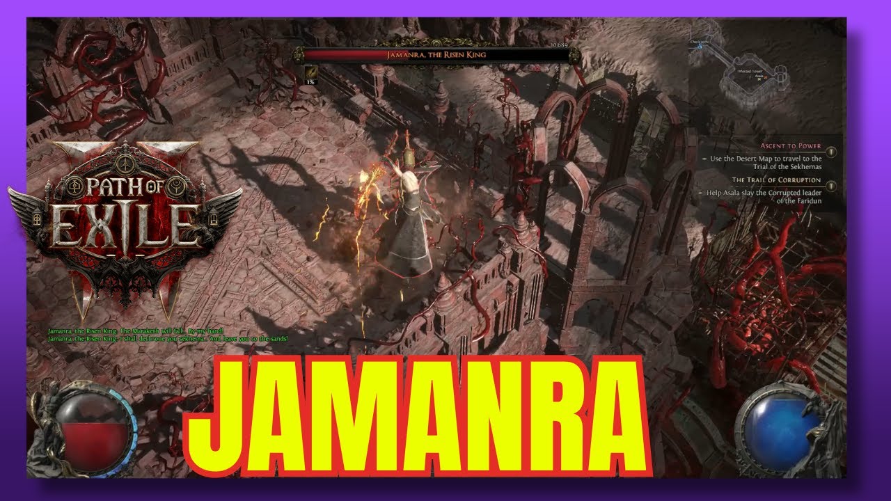 JAMANRA The Risen King - BOSS | Path of Exile 2 | Halani Gate | Warrior ...