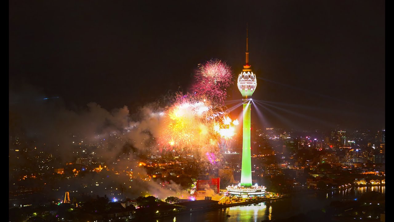 Lotus Tower Grand Opening Ceremony Fireworks! - YouTube
