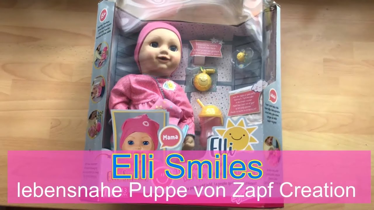 Baby Born Elli Smiles - lebensnahe Puppe von Zapf Creation - YouTube