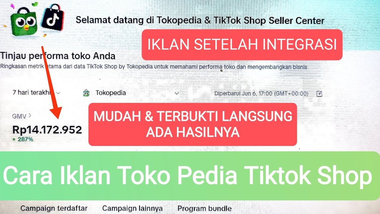 TUTORIAL CARA IKLAN TOP ADS DI TOKO PEDIA BY TIKTOK SHOP SETELAH ...