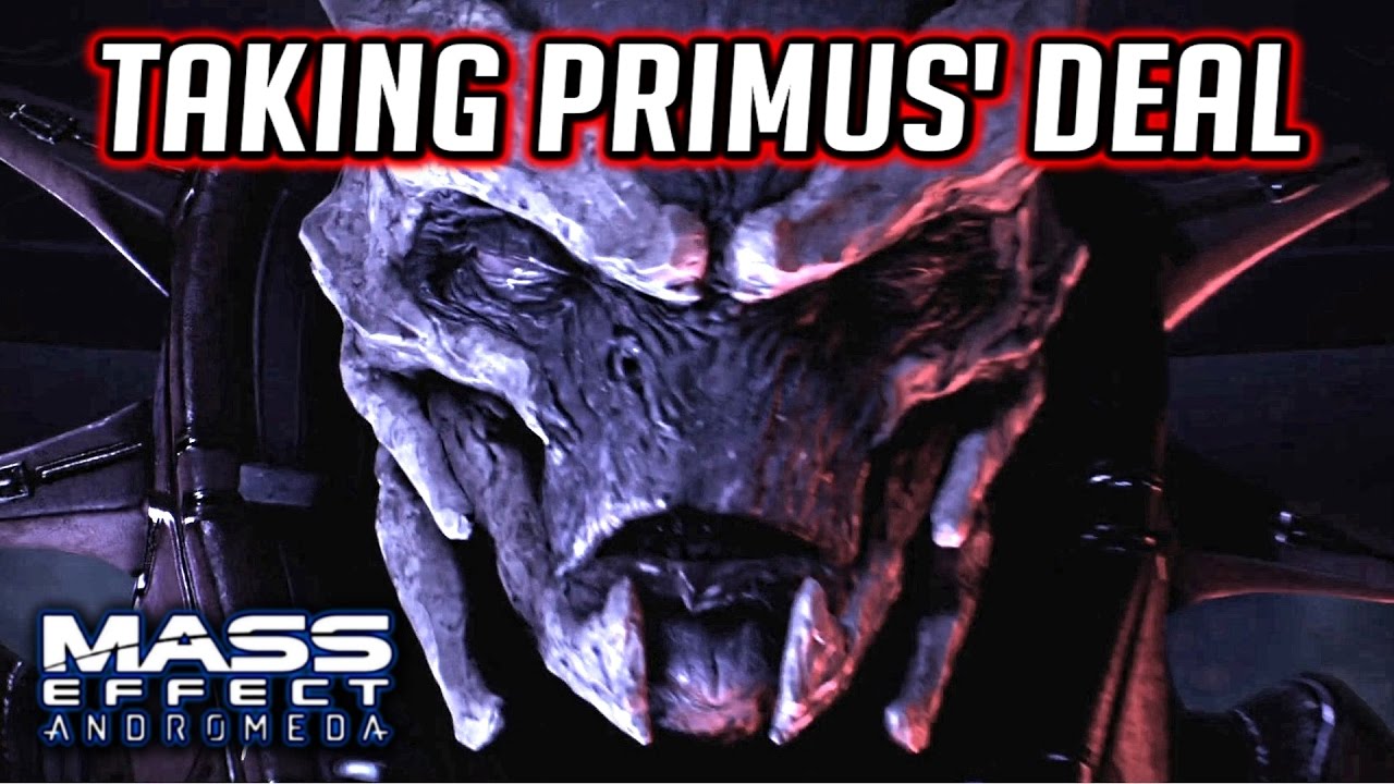 Mass Effect ANDROMEDA: Taking Primus' Deal Before the Ending - YouTube