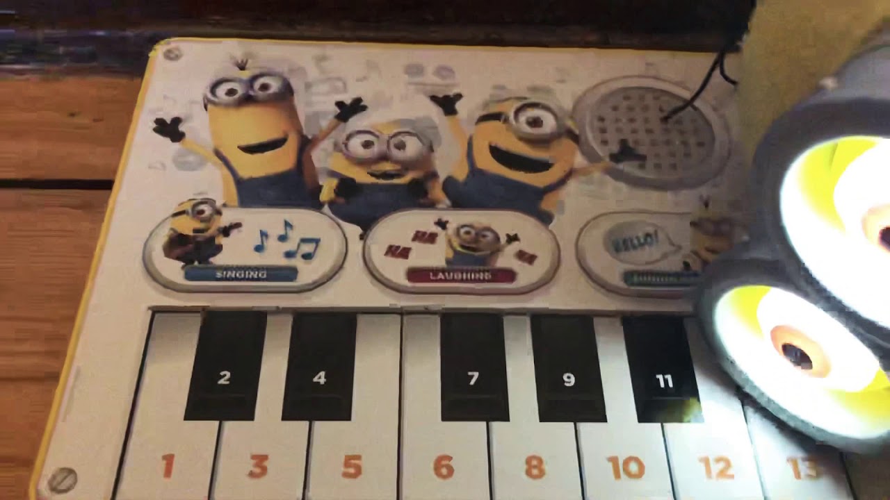 Minion Dave Playing the Piano Despicable Me Movie Toy Laughing Phrases ...