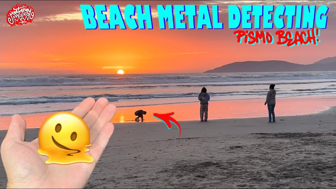 Metal Detecting Pismo Beach at Sunset! - YouTube