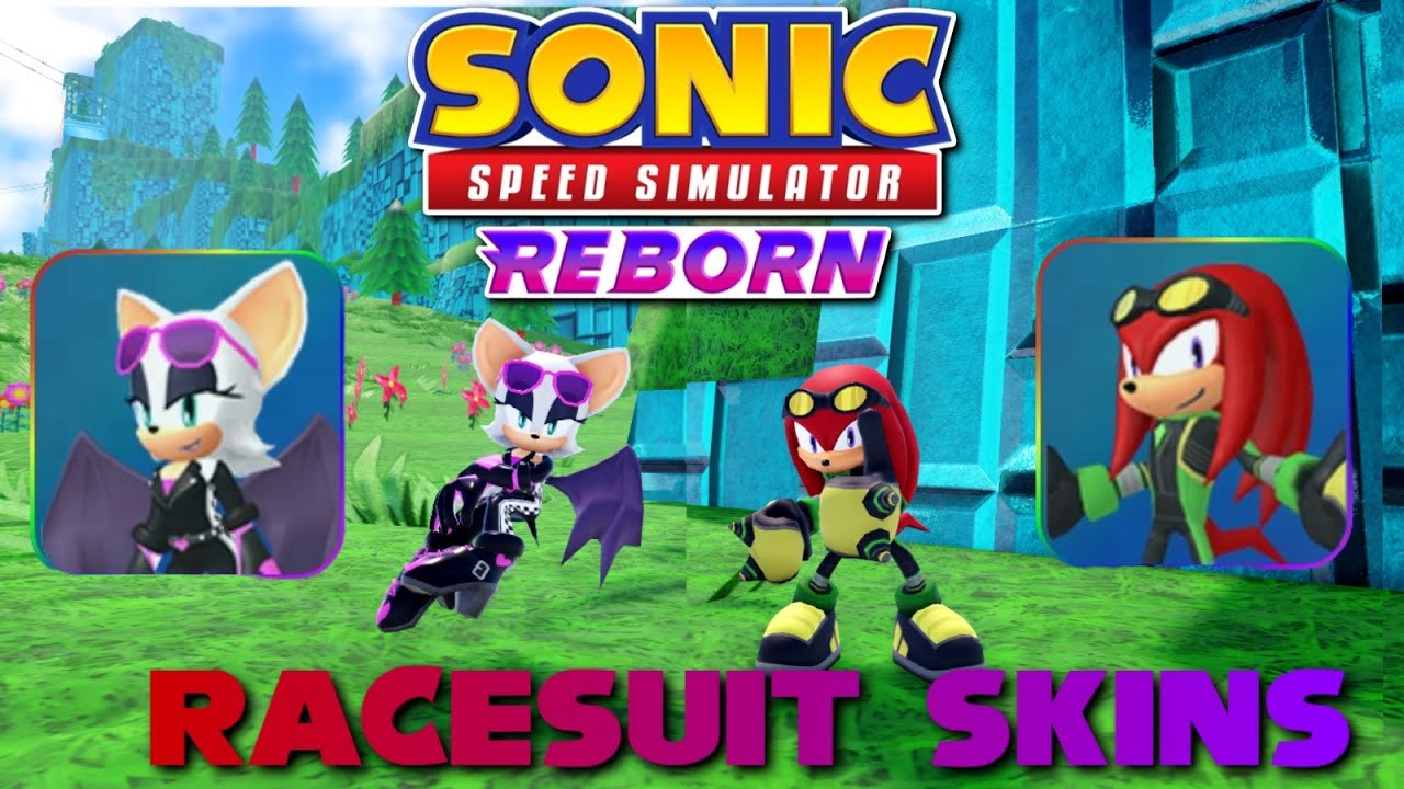Showcasing Racesuit Knuckles AND Rouge in Sonic Speed Simulator Roblox ...