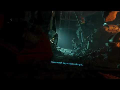 Half-Life: Alyx - He's kicking it.