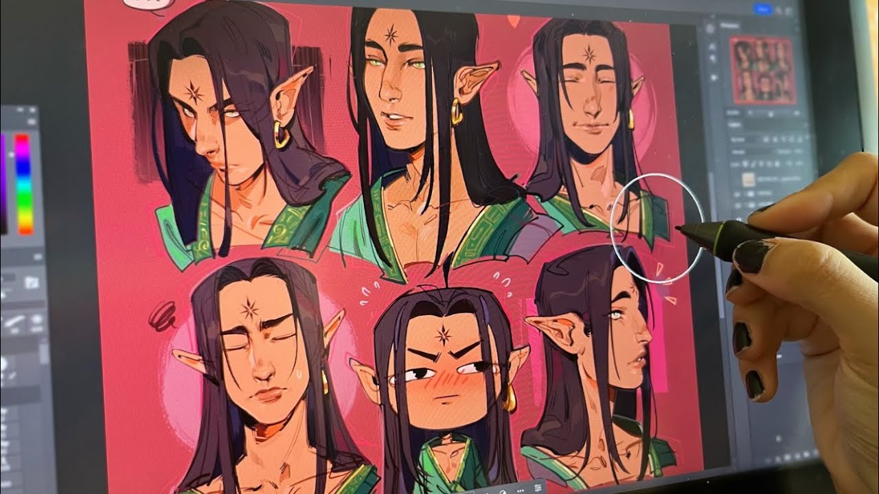 DnD OC Expression Sheet! 🧙 #speedpaint - YouTube