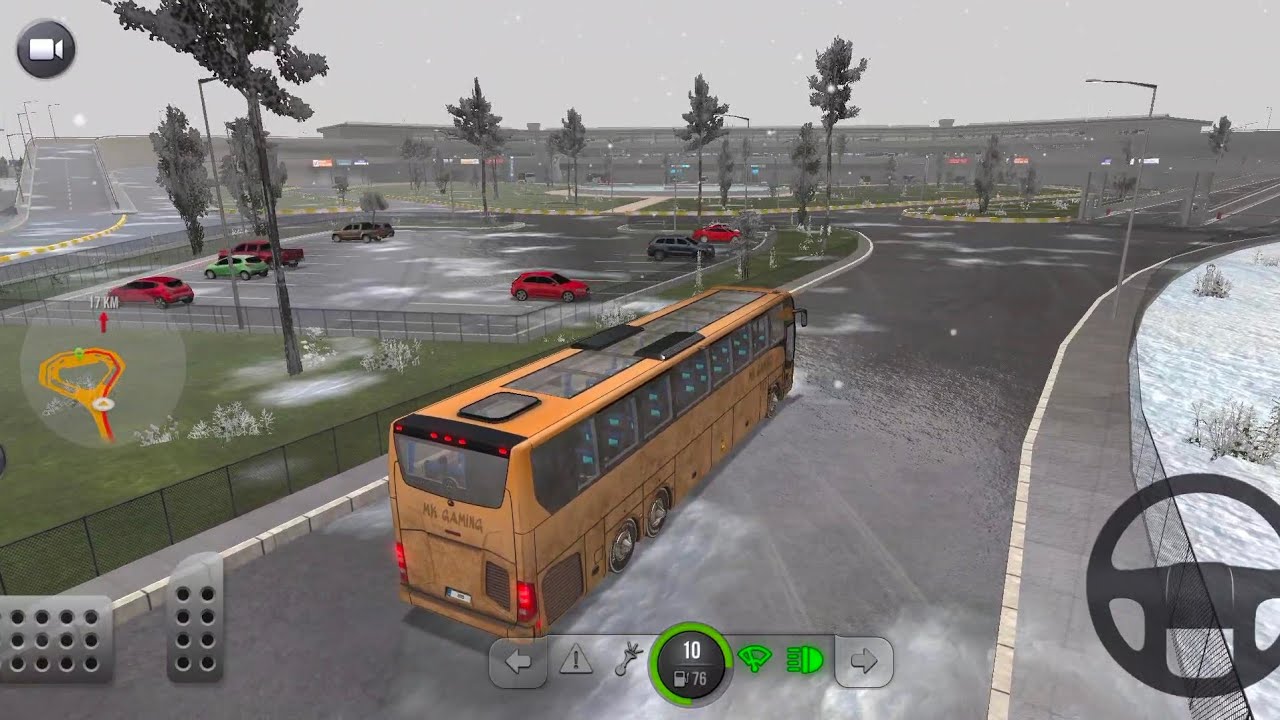 🏔️A Beautiful Wheather in ☃️Ankara City , Turkey🚌 | Bus Simulator ...