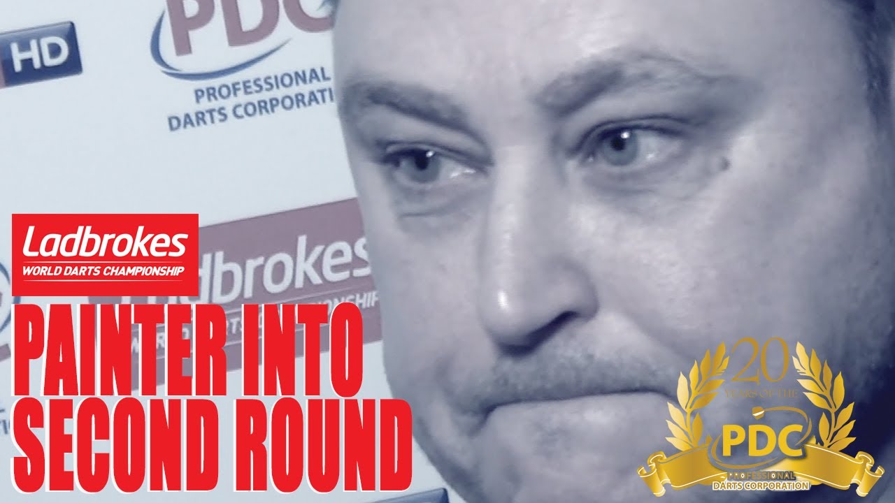 Kevin Painter after his first round win at the Ladbrokes World Darts ...