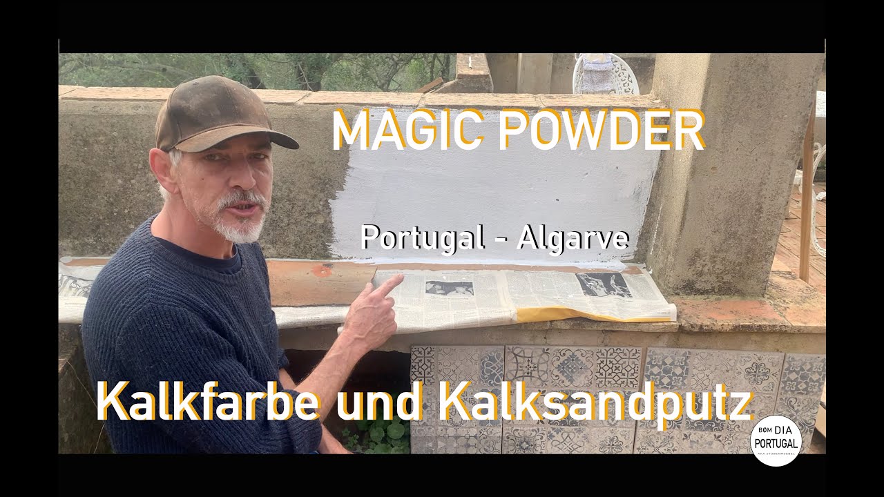Magic Powder Kalkfarbe und Kalk Sand Putz - YouTube