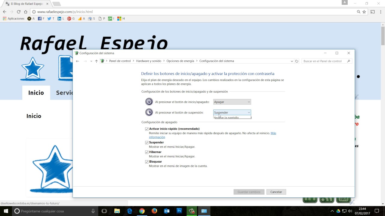 Cómo configurar el apagado en Windows 10 - YouTube