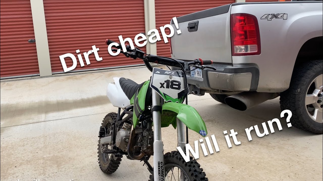 CHEAP Amazon 125 pit bike. Will it START and RUN? - YouTube