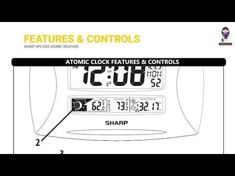How to Use the SHARP SPC1003 Atomic Weather Station: Complete User Guide - YouTube