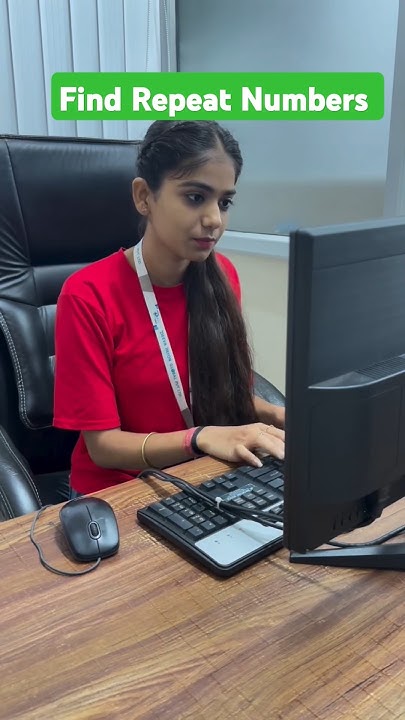 Advance Excel! Find Repeat Number in Excel Data! #exceltricks #exceltips #yutubeshorts #tech # ...
