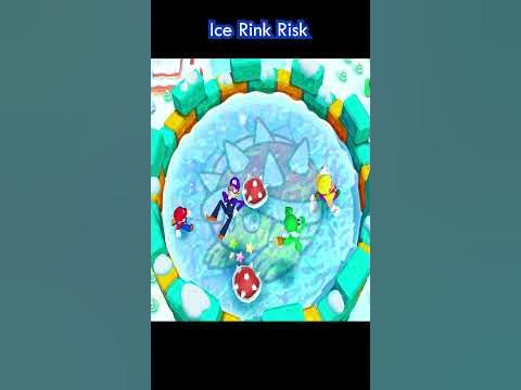 Mario Party The Top 100 - Ice Rink Risk - Yoshi vs Mario vs Wario vs Waluigi - YouTube