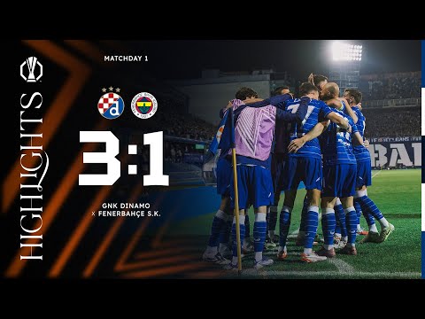 HIGHLIGHTS | GNK DINAMO - FENERBAHÇE S.K. 3:1 | Beljo i Bakrar za pobjedu u na otvaranju UEL