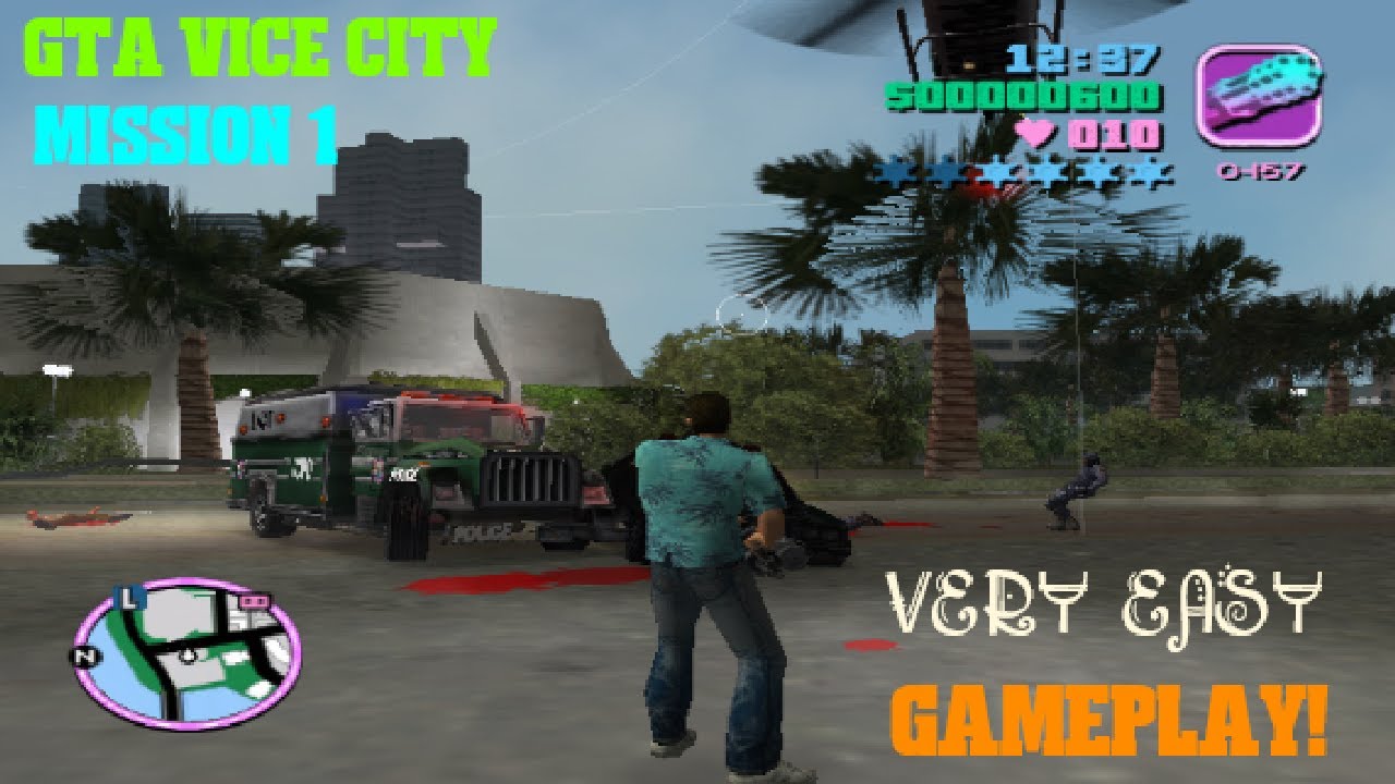 HOW TO COMPLETE MISSION 1///GTA VICE CITY#GAMEPLAY#GUIDE//100%COMPLETE ...