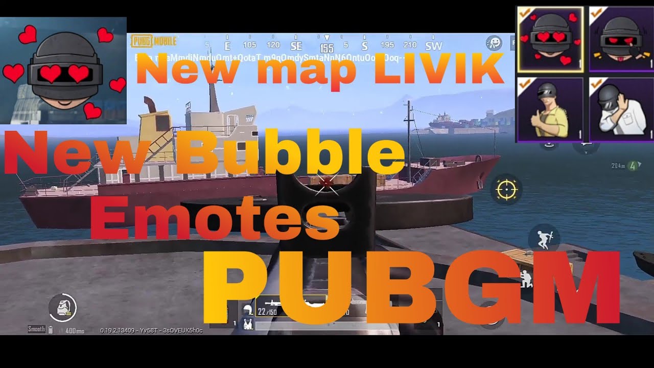 New pubg map LIVIK // NEW BUBBLE EMOTES // PUBGM beta 0.19.2.0 - YouTube