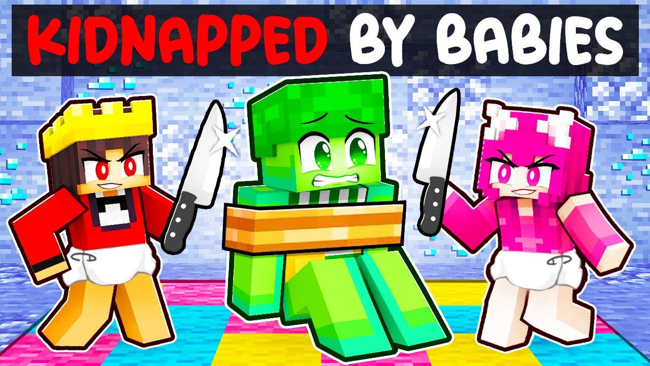 Kidnapped By BABIES In Minecraft! - YouTube