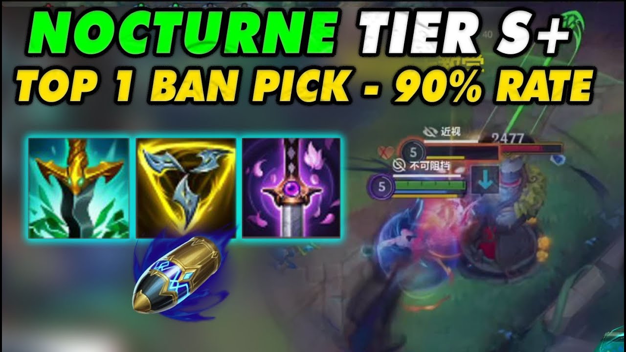 Nocturne Wild Rift Tốc chiến China | Build Runes Nocturne Jungle Guide ...
