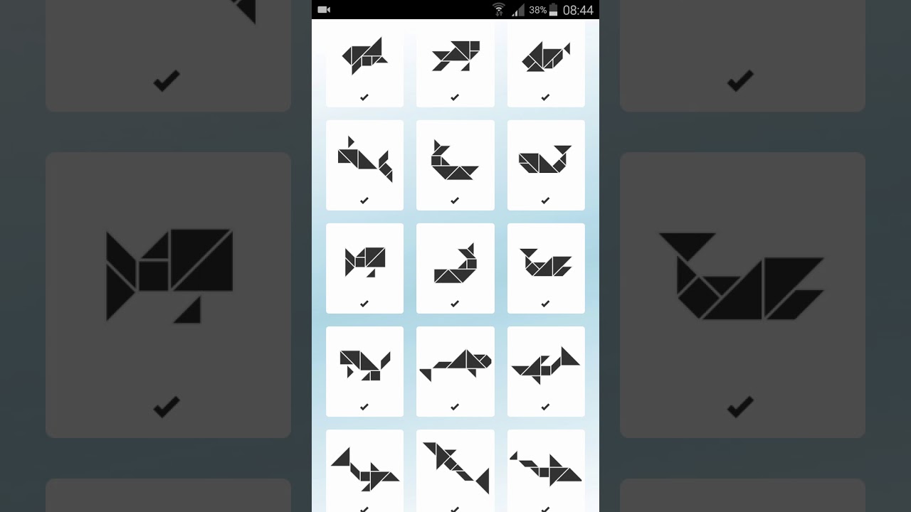 1001 tangram fish answer - YouTube