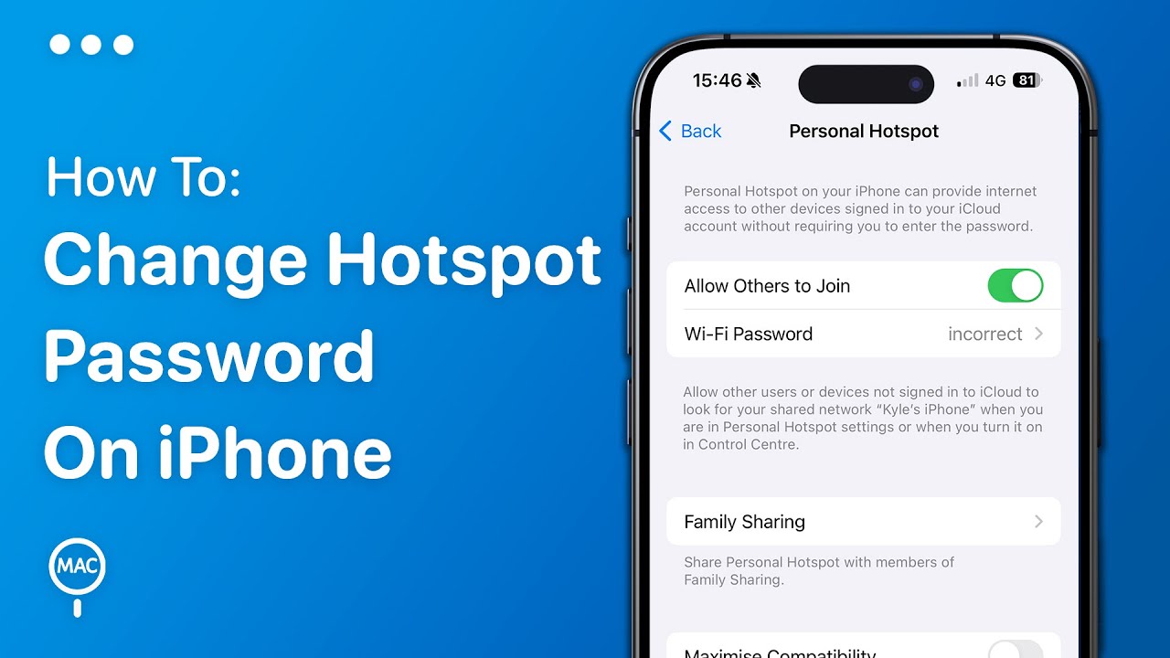 How To Change Hotspot Password On iPhone - (Easy Guide) - YouTube