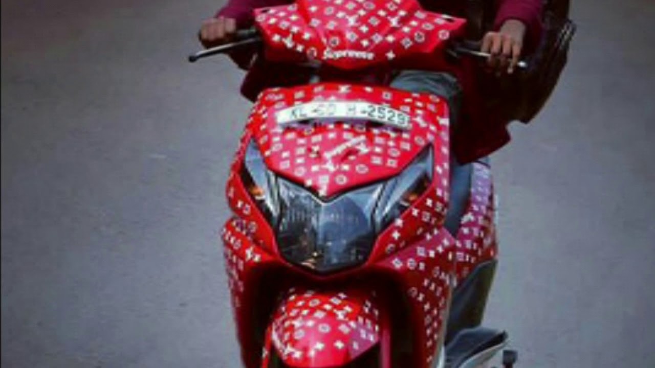 Honda Dio modification Graphix wraping Headlight projector work done ...