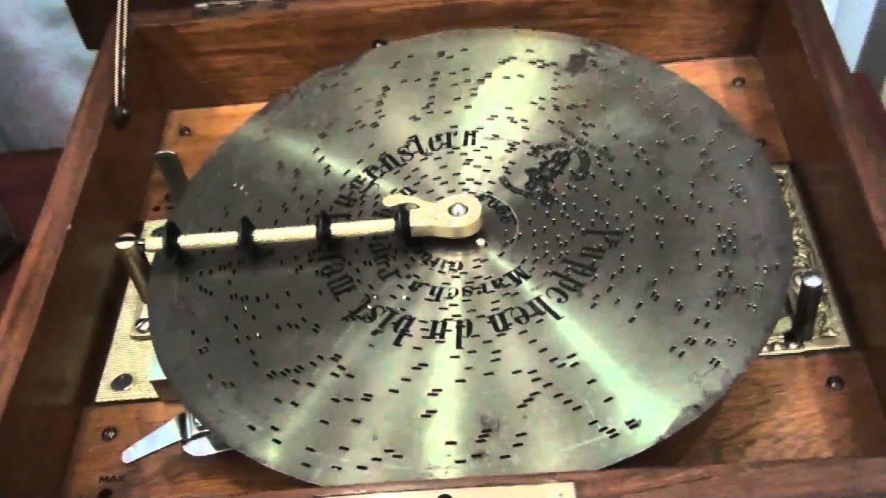 Polyphon music box 11 inch disc - YouTube