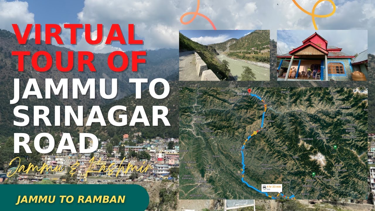 Jammu to Srinagar Road | Virtual Route Tour | By Car | Jammu and ...