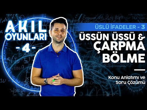 Ozan Alper 8. Sınıf Matematik Üslü İfadeler -3: Üslü Sayılarda Çarpma, Bölme | Lightboard ile Ders 4