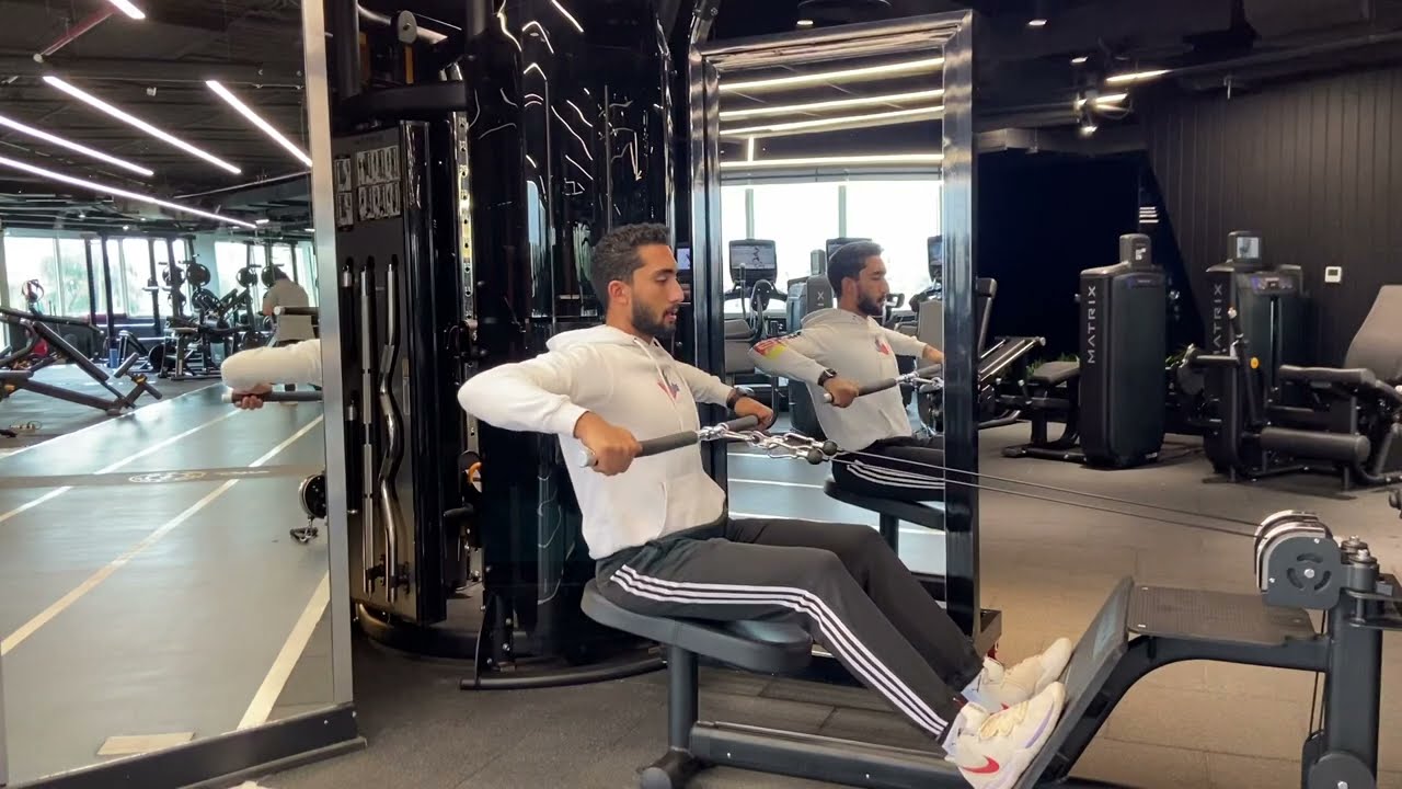 Back Workout - Seated Row - Wide Grip - High Elbow - YouTube