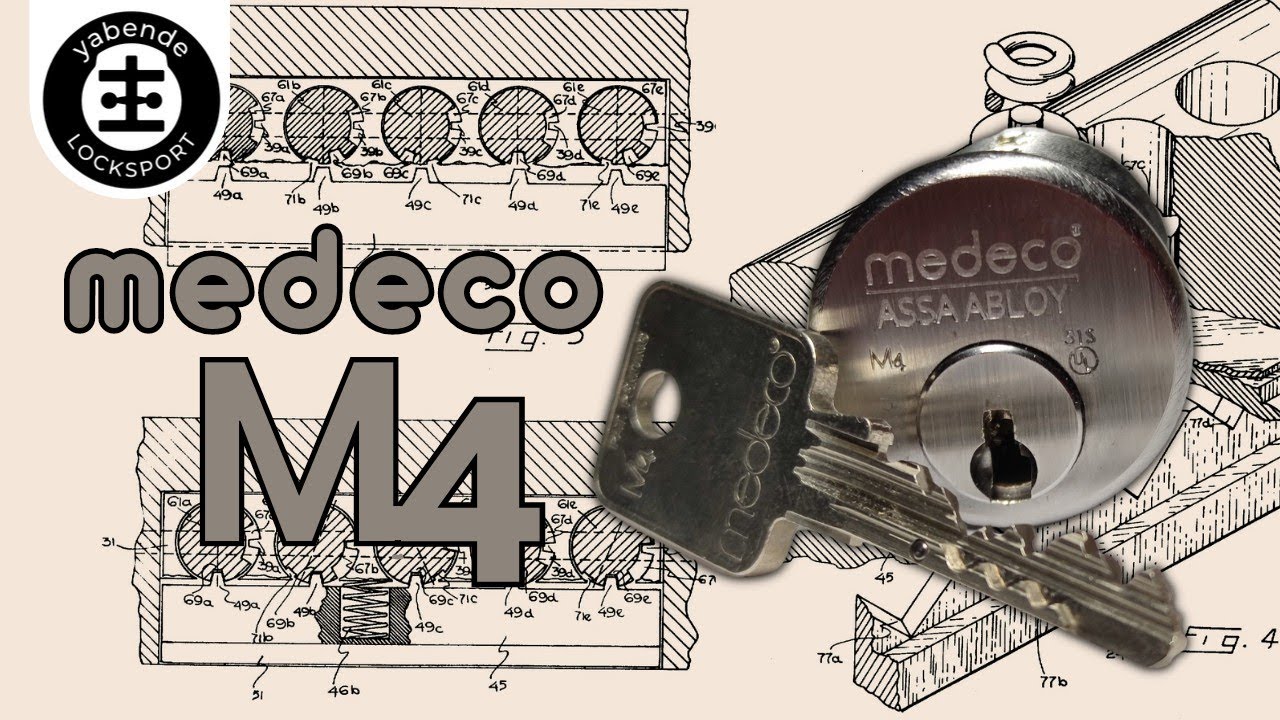 Medeco M4 picked and gutted - YouTube