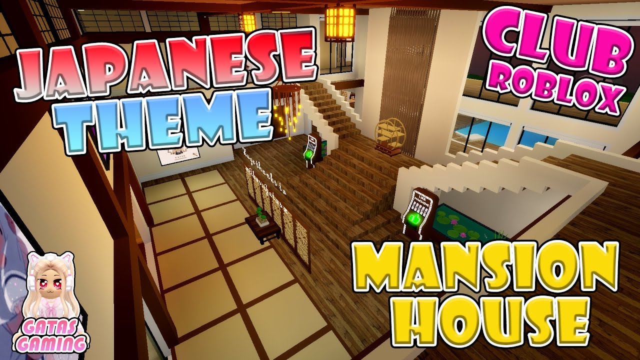 Club Roblox Japanese Theme Build Mansion House | How To Build - YouTube
