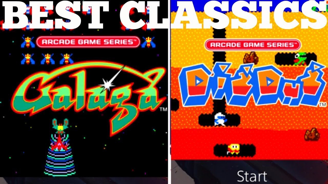 BEST CLASSIC GAMES OF ALL TIME GALAGA DIG DUG ARCADE GAME SERIES ...