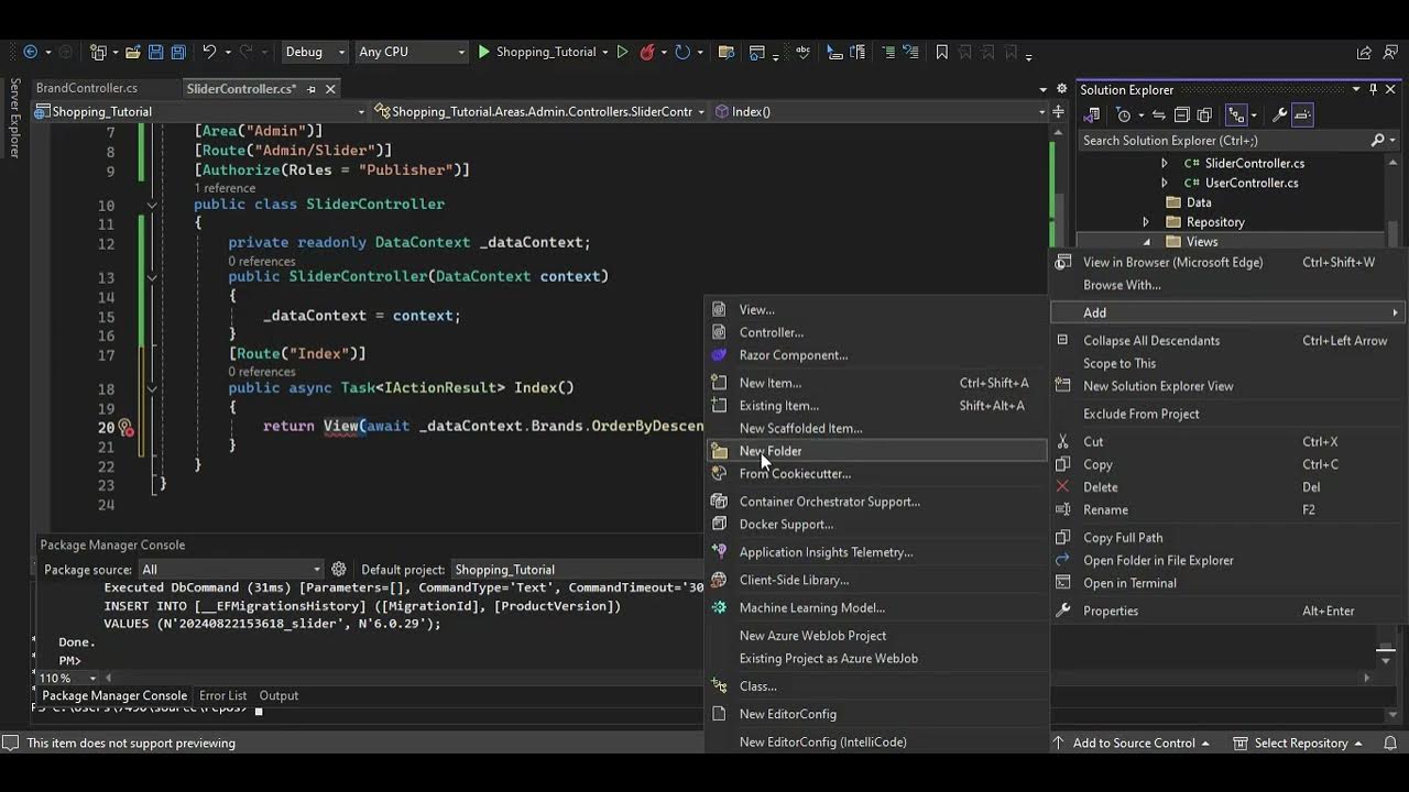 Bài 70 : Quản lý Slider | Web bán hàng Asp.net EF Core 6 - YouTube