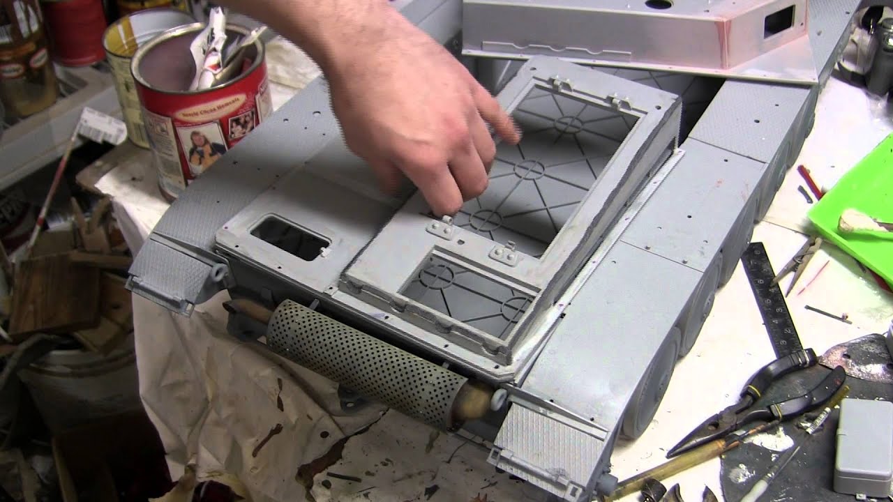 1/6th scale German Panzer II Ausf. B project video #3 (upper hull and ...