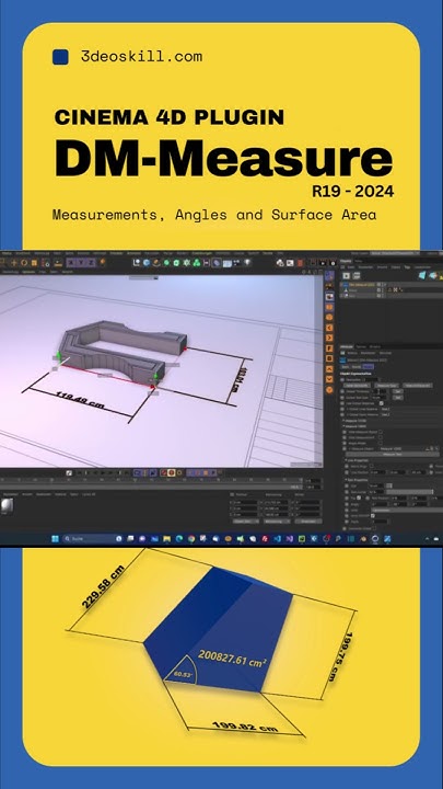 Cinema 4D Plugin - Visualize and Render Measurements with DM-Measure #shorts - YouTube