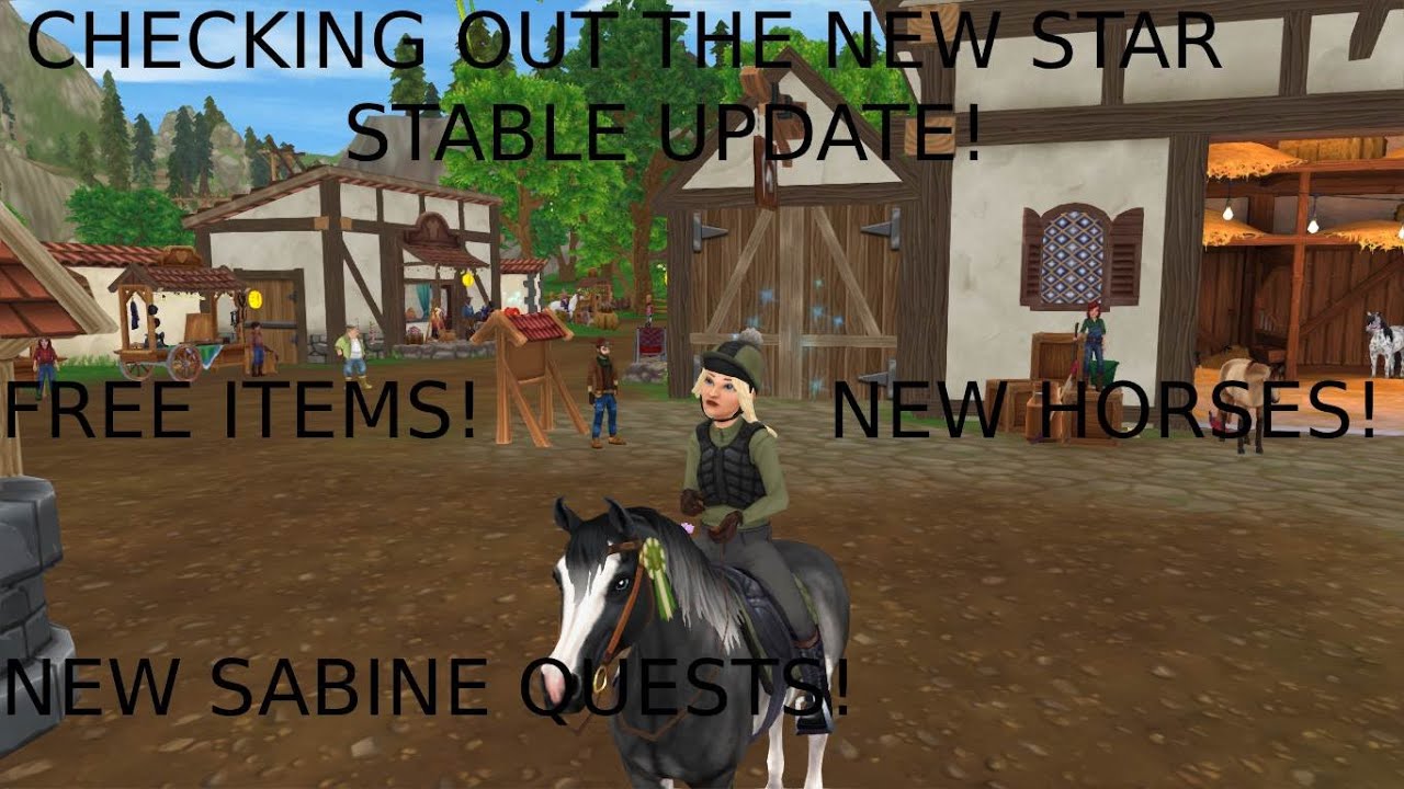 CHECKING OUT THE NEW UPDATE! SABINE IS BACK! NEW HORSES! FREE ITEMS ...