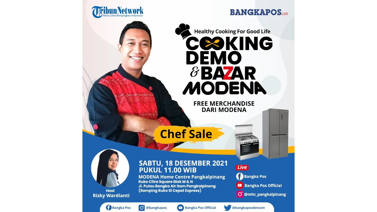 🔴 COOKING DEMO & BAZAR MODENA BERSAMA CHEF SALE - YouTube
