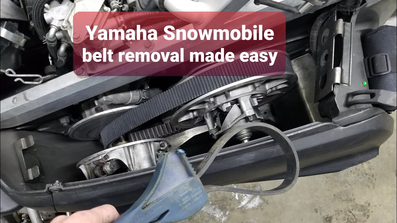 Yamaha Snowmobile belt removal the easy way - YouTube