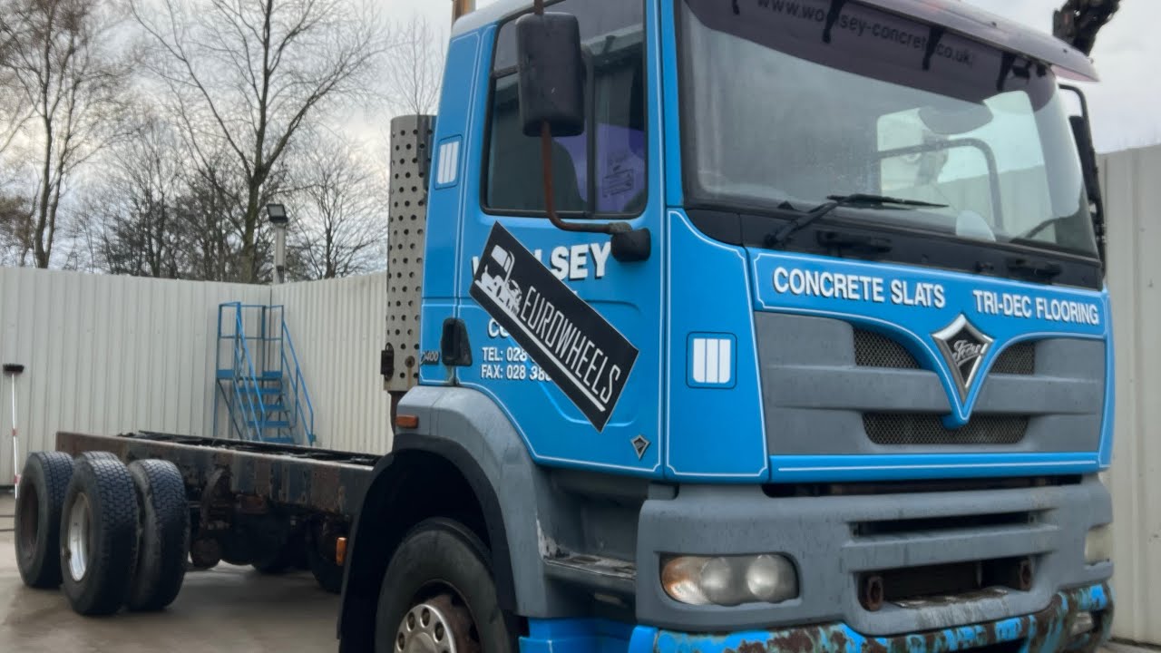 For sale- 2004 Foden Alpha 2, 400hp Manual 6x4 Chassis cab - YouTube