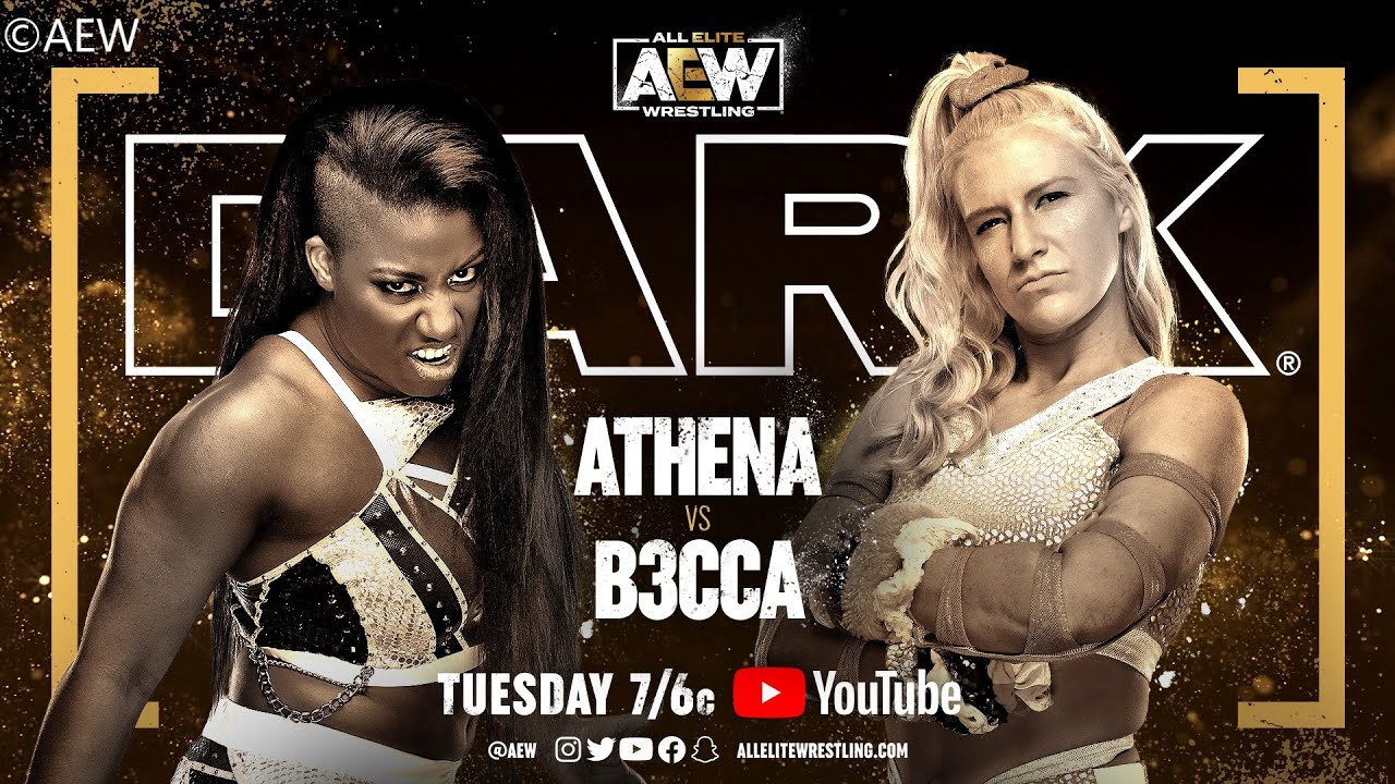 Athena vs B3CCA / Singles Match / AEW Dark #173 / WWE 2K22 - YouTube